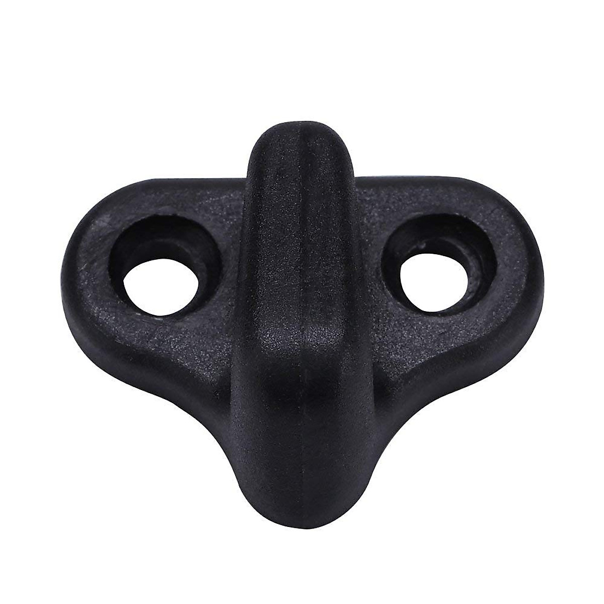 Kayak Lashing Hooks,4pcs Nylon Lashing Hook,Kayak Lashing Hooks J Hooks Nylon Bungee Hooks J Shape Hooks Replacement Black with Flat Head Screws for Kayak Canoe Paddle Board Boat Deck Rigging Kit