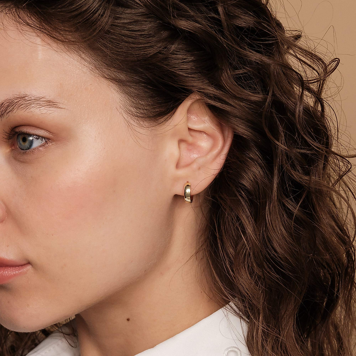 PAVOI 14K Gold Plated Sterling Silver Post Huggie Earrings | Small Hoop Earrings |Gold Earrings for Women (Pack White/Yellow, Gold Plated)