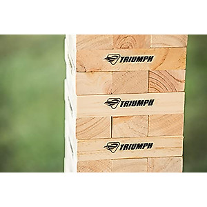 Triumph Sports Triumph Large Tumble Tower - Includes 54 Wood Tumble Blocks and Carry Case