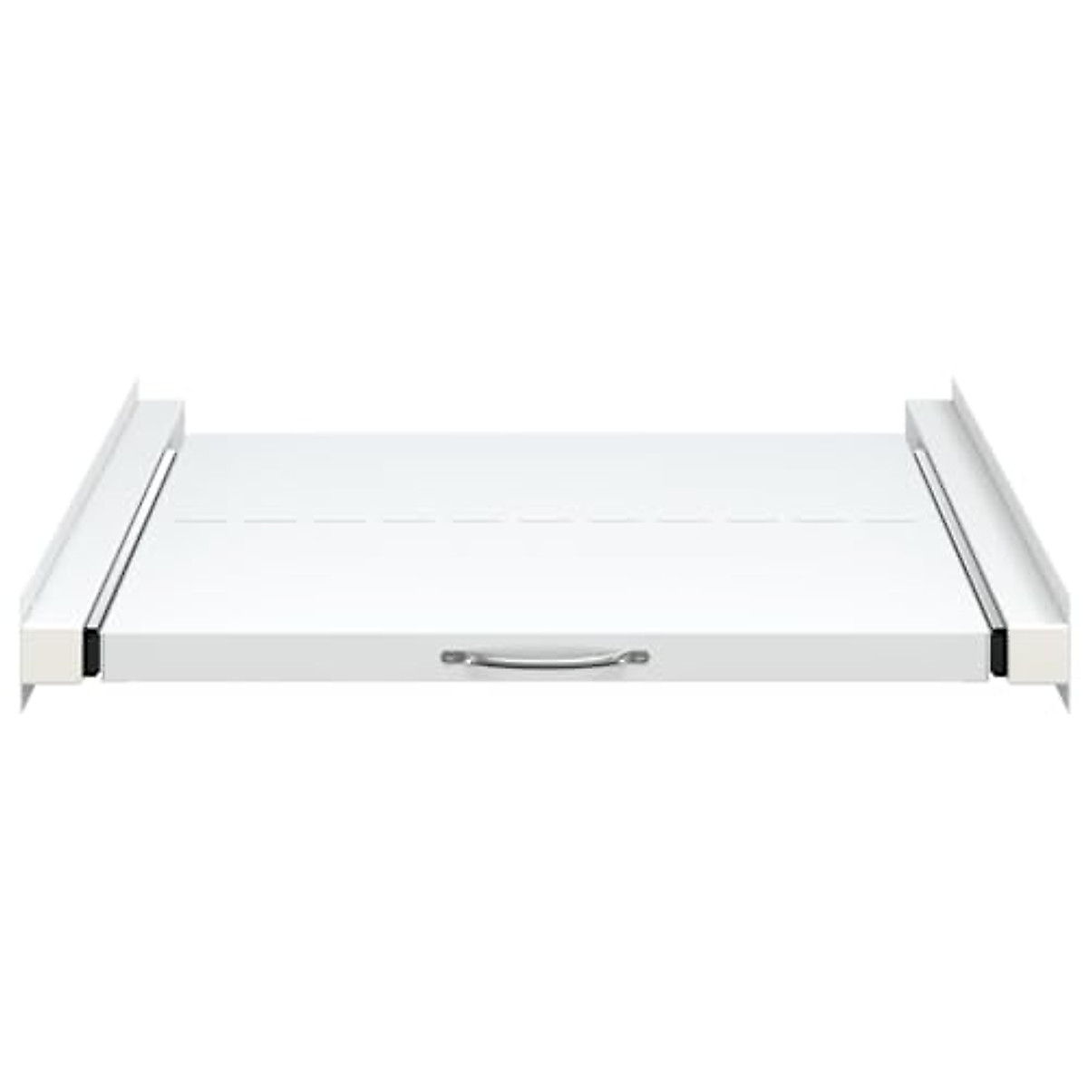 vidaXL Steel Washing and Drying Machine Pedestal with Drawers for Various Brands, Space-Saving, Robust, with Extra Storage Space, Assembly Required, White