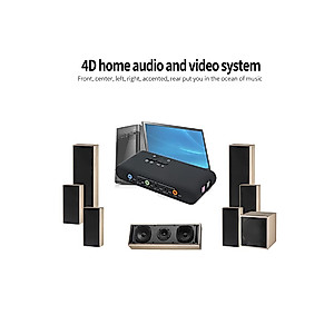 YEY 7.1 USB 3.5MM Sound Card I/O 48KHz Sample Rate 8CH DAC and 2CH ADC via S/PDIF Input and Output with Loop-Back Support standalone Cmedia Software for Windows only