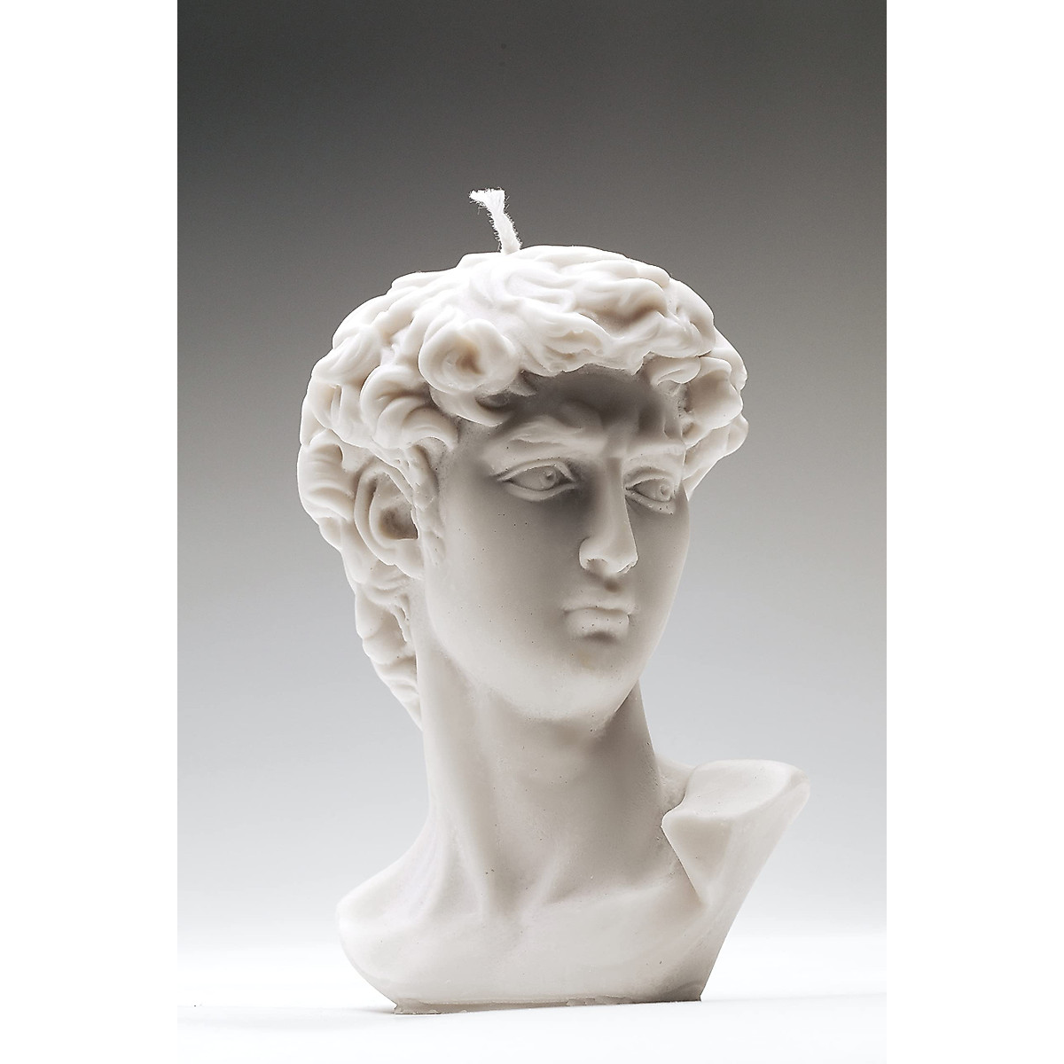 LAWA David Bust Candle - Handmade Scented Soy Wax Candle Elegant Aesthetic Candle Housewarming Gift Home Decor Idea White