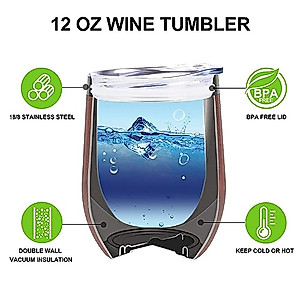 Coolife Funny Wine Tumbler - New Beginnings Gifts for Women, Drinking Gifts, Retirement, Cool Mothers Day, Birthday Gifts for Women Best Friend Coworker Her Mom Wife Sister, Fun Wine Cups