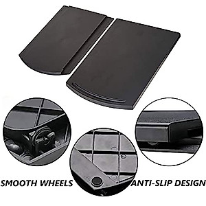 KLEVERISE Appliance Slider - Kitchen Caddy Appliance Sliding Tray - Countertop Storage Accessory for Kitchen Appliance - ABS Coffee Maker Mixer Air Fryer Rolling Slider