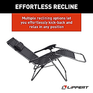 Lippert Zero Gravity Lounge Chair with Adjustable Headrest