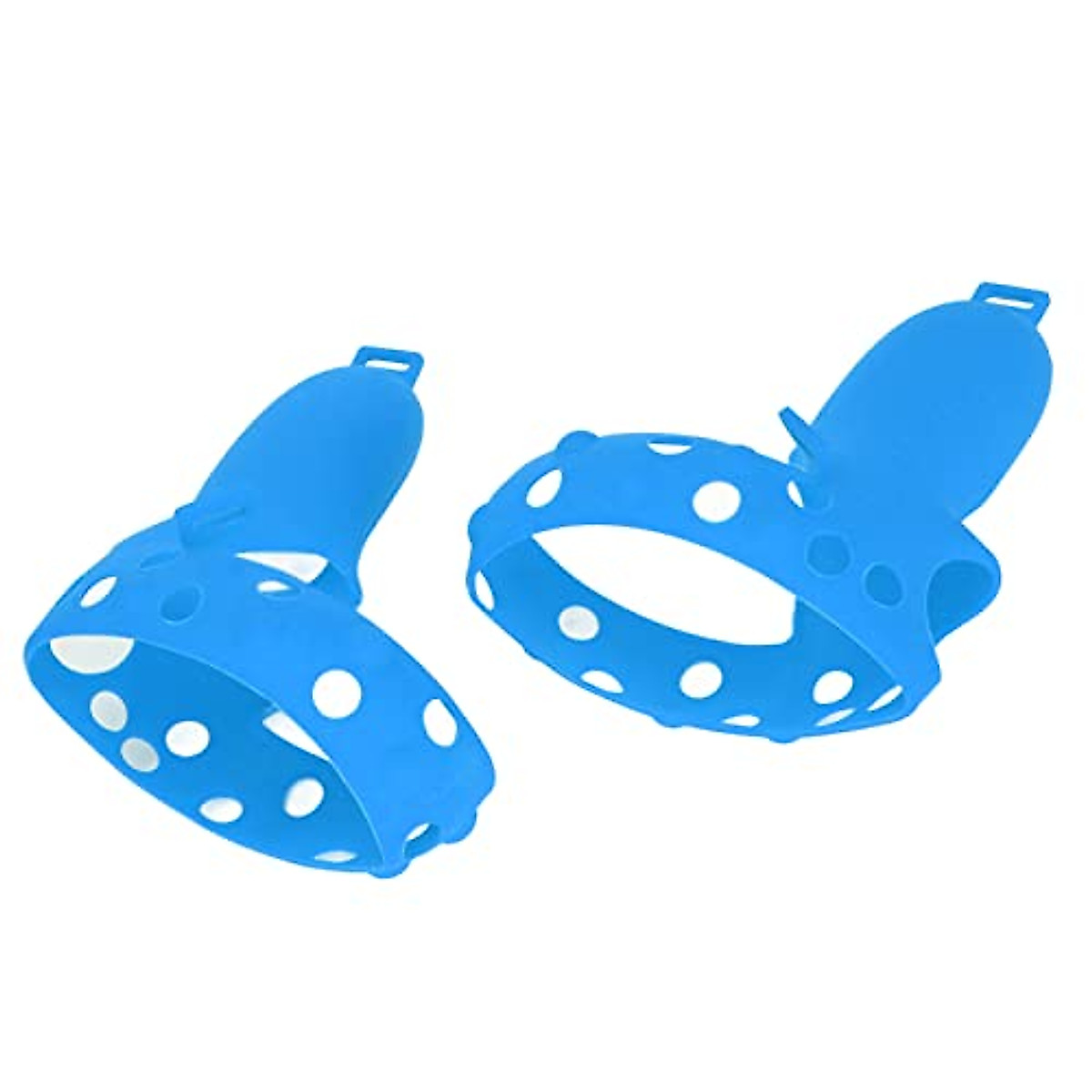 Handle Protective Sleeve, VR Controller Handle Washable Antislip Adjustable with Strap for Quest 2(Blue)