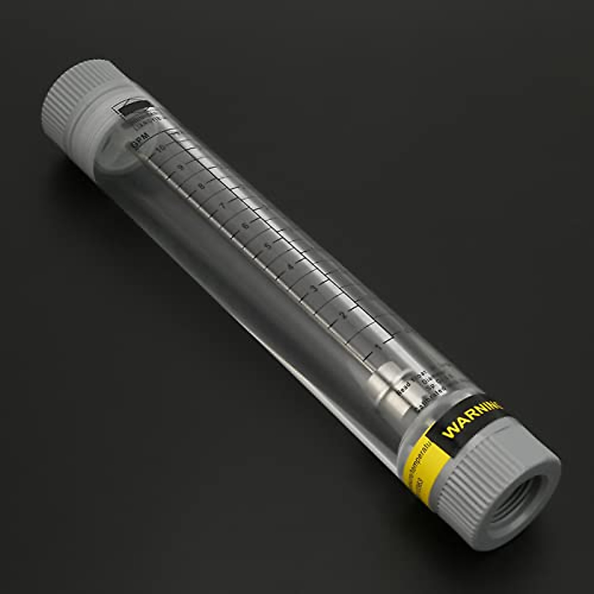 Respicefinem LZM-20G Acrylic Plexiglass Meter 1-10GPM G3/4 Female Thread High Visibility Precision for Industrial Fluid Control Panel Mount Design