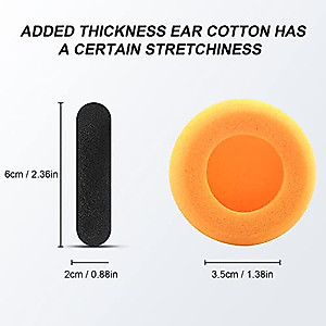 GVOEARS Replacement Cushion Earpads for Koss Portapro Headphones 2 Pairs (Black&Orange)