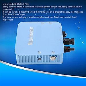 Grid Tie Inverter, DC PV Input MPPT Pure Sine Micro Inverter, WiFi or Mobile APP Monitor, Automatic Power Lock, 120V Waterproof Solar Panel Inverter with Integrated AC Output