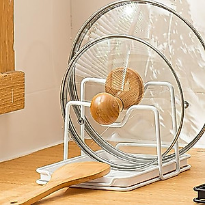 Cutting Board Pot Rack Pan Lid Organizer Rack Stand Spoon Rest with Drip Tray for Pot Lids Spatulas Spoons s Cutting Board Organizer