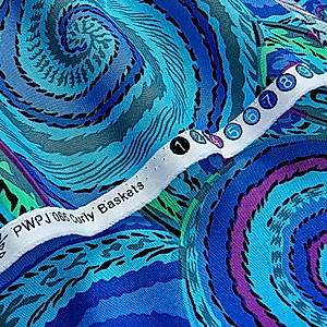 Kaffe Fassett Collective Curly Baskets Cobalt, Fabric by the Yard