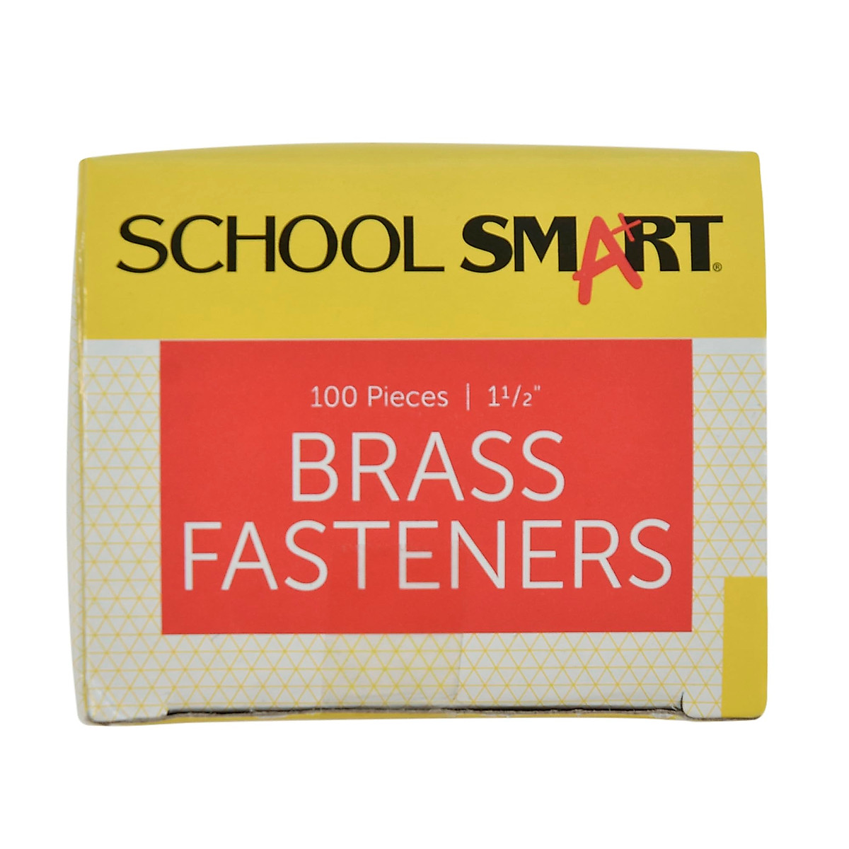School Smart Brass Plated Fasteners - 1 1/2 inch - Box of 100