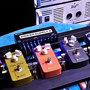 JOYO JF-324 Gate of Kahn Noise Gate Mini Pedal Bundle with JP-06 Noise Blocker Pedal Power Supply