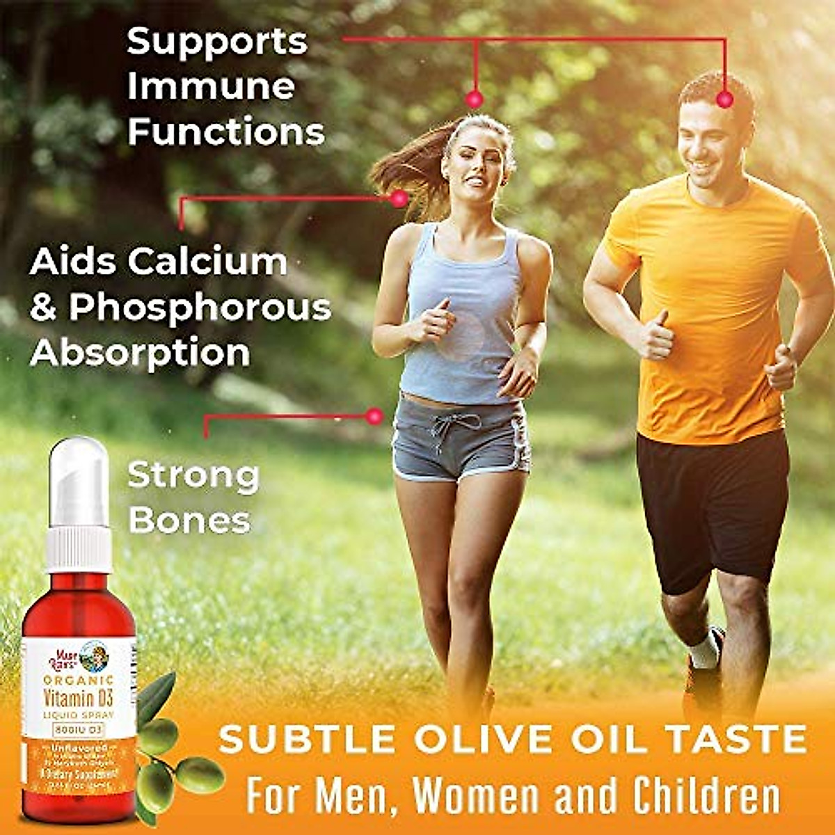 Vitamin D3 Liquid Spray & Respiratory Health Liquid Drops Bundle by MaryRuth's | Plant-Based from Lichen Organic Non-GMO | Tonic Herbal Blend for Respiratory Health & Immune Support