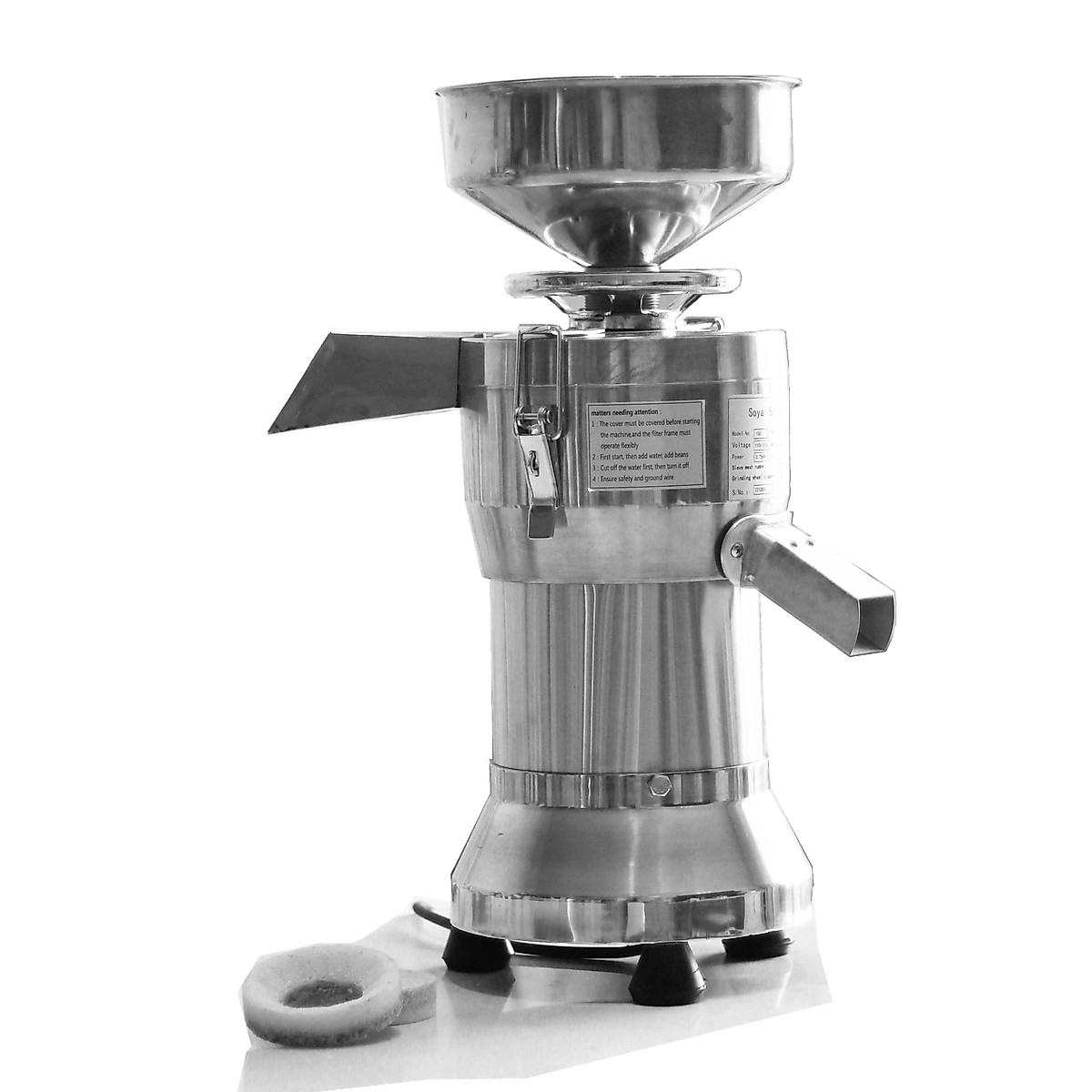 Commercial 110V Electric Tofu/Doufu Processing Machine Soy Milk Making Machine Soybean Milk Stainless Steel Soybeans Grinder Milker Soybean Liquid Residue Seperated for Business Purpose Only