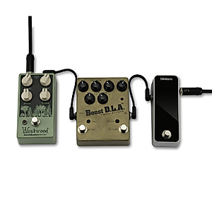 D'Addario Accessories Instrument Cable, Flat-Right Angle, 4 in (PW-FPRR-204)