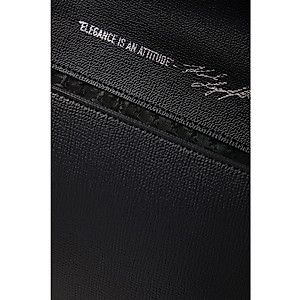 Karl Lagerfeld Paris Simone Logo Crossbody, Black/Black/White