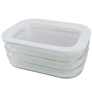 Deli Containers Deli Meat Container for Fridge 3 Layers Bacon Keeper BPA Free Plastic Bacon Container Stackable Fridge Organizer Bins with Lids for Cold Cuts, Salami, Deli, Lunch Meat