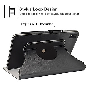 JRTAL Compatible with TCL Tab Pro 5G Case/TCL TABMAX 10.4 Case,360 Degree Rotation Stand Premium PU Cover for 10.36" TCL Tab Pro 5G TCL-9198S/TCL TABMAX 10.4 9296Q(Not fit TCL Tab 10 5G 9183),Black