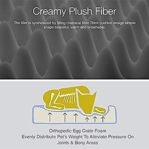 Tempcore Large Dog Bed (M/L/XL) for Small, Medium, Large Dogs Up to 50/80/110lbs -Waterproof Dog Bed with Removable Washable Cover - Orthopedic Egg Crate Foam Water Resistant Pet Mat