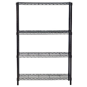Kcelarec Storage 4-Shelf Adjustable Wire Shelving Unit, 55 H x 35 W x 13 D