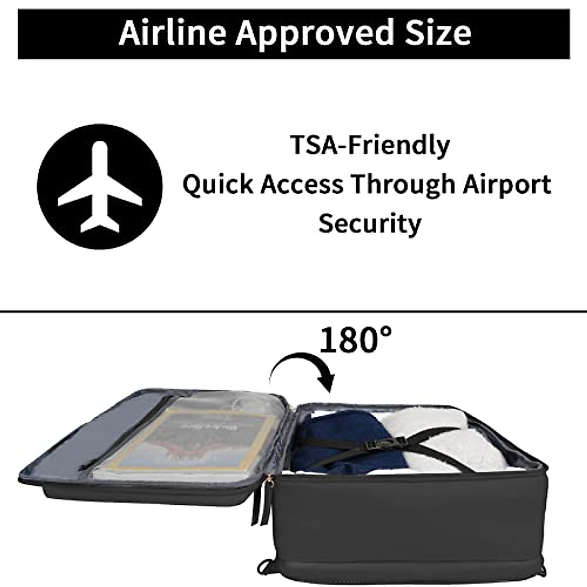 Travel Backpack for Men Women, Airline Approved Carry on Luggage Backpack with a Toiletry Bag, Travel Essentials, College Backpack Fits 15.6 Inch Laptop with a Anti-Theft Pocket, Gifts for Men Women