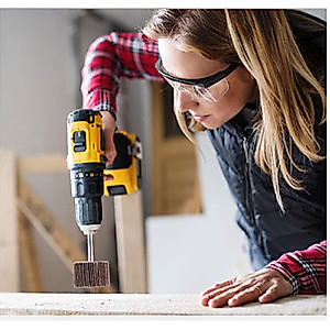 Mixiflor 20 Pcs 5 Sizes 60/80/120/240 Grits Abrasive Flap Wheel Sander, 1/4 Inch Shank Flap Wheels for Drill, Die Grinder Flap Wheel,Flap Wheel Sander for Drill