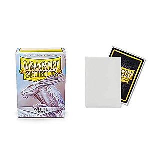 2 Packs Dragon Shield Matte White Standard Size 100 ct Card Sleeves Value Bundle! …