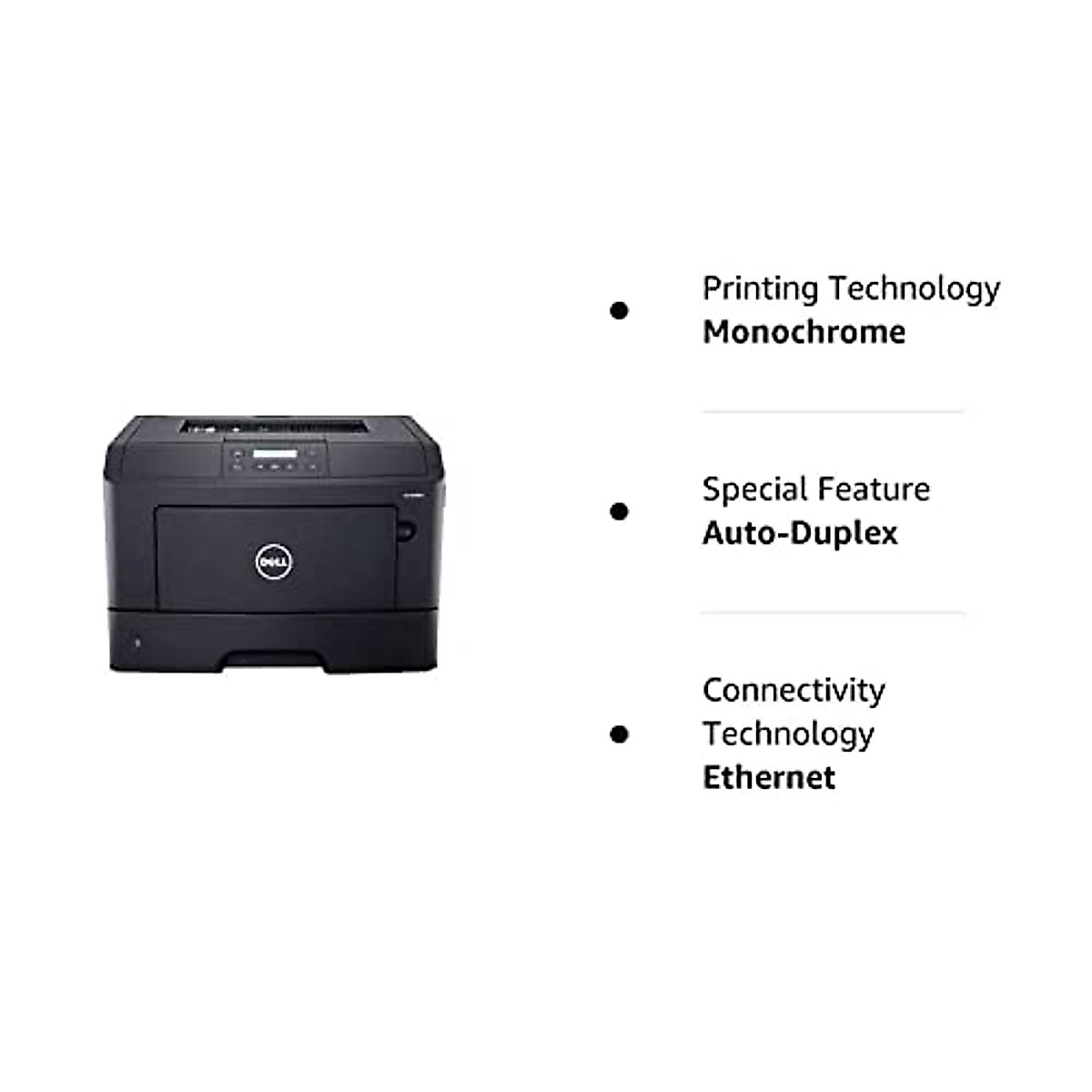 Dell B2360dn Laser Printer . Monochrome . 1200 X 1200 Dpi Print . Plain Paper Print . Desktop . 40 Ppm Mono Print . 300 Sheets Input . Automatic Duplex Print . Gigabit Ethernet (Renewed)