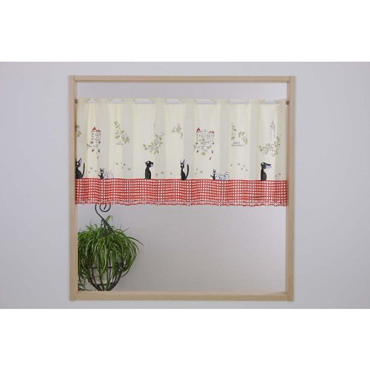 Studio Ghibuli Kiki's Delivery Service Cafe Curtain Walking Jiji Made in Japan