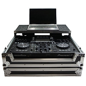 Harmony Audio HCXDJRRLT Flight Angle Glide Laptop Stand DJ 1U Rack Case Compatible with Pioneer XDJ-RR