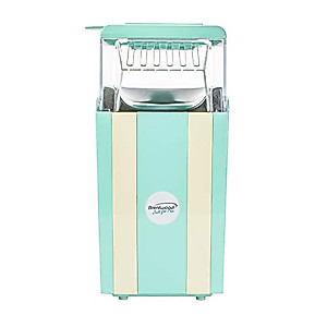 Brentwood PC-488BL Classic Striped 8-Cup Hot Air Popcorn Maker, Blue