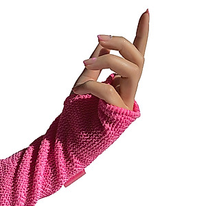 The Skinny Confidential BOUGIE Driving Gloves, Pink Fingerless Summer Gloves, Soft Driving Gloves for Women, UV Hand Protection, Young & Healthy Skin, UPF Clothing Women, Breathable Summer Essentials