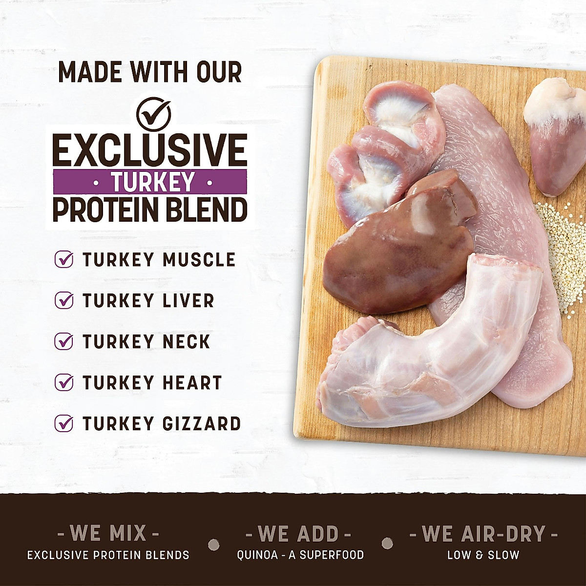 Earth Animal Wisdom Air-Dried Jerky Turkey Recipe | Dog Treats | Dog Snacks | Premium Natural Turkey Jerky Strips | 4 oz | Dog Treats Made in The USA (Pack of 1)