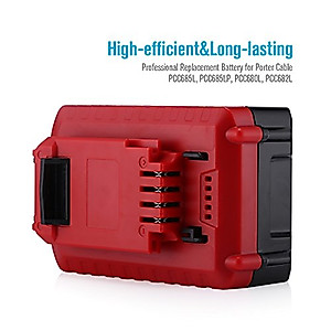 Powerextra 2 Pack 6.0Ah 20 MAX Lithium Replacement Battery for Porter Cable PCC685L PCC680L