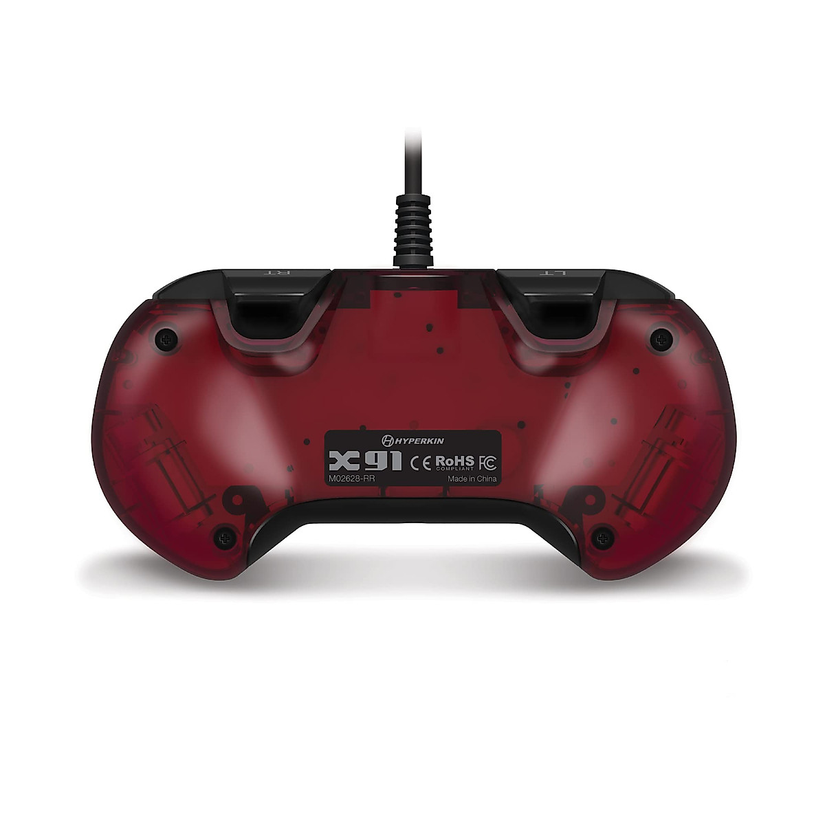 Hyperkin X91 Ice Wired Controller for Xbox Series X | S/Xbox One/Windows 10/11 - Officially Licensed By Xbox (Ruby Red)
