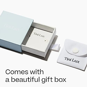 Tini Lux | Hypoallergenic Earrings | Astrid Studs | Silver | Titanium Stud Earrings for Women | Silver Earrings Studs, Sensitive Ears, Trendy Womens Earring Set (Gold)