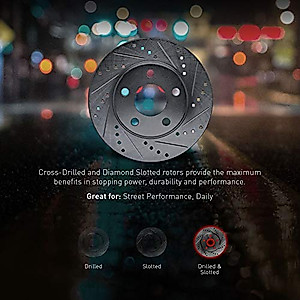 R1 Concepts Front Rear Brakes and Rotors Kit |Front Rear Brake Pads| Brake Rotors and Pads| Ceramic Brake Pads and Rotors|fits 1998-2003 Mercedes-Benz E320