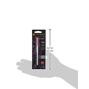 Cross Gel Ink Rolling Ball Refill for Selectip Pens, Medium - Red