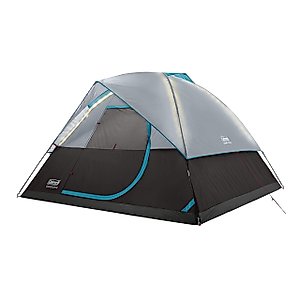 Coleman OneSource Rechargeable 4/6 Person Camping Tent with Airflow System & LED Lighting, Includes Rainfly, Tent Fan, Lights, and Interchangeable Battery Pack, Easy Setup Tent for Camping