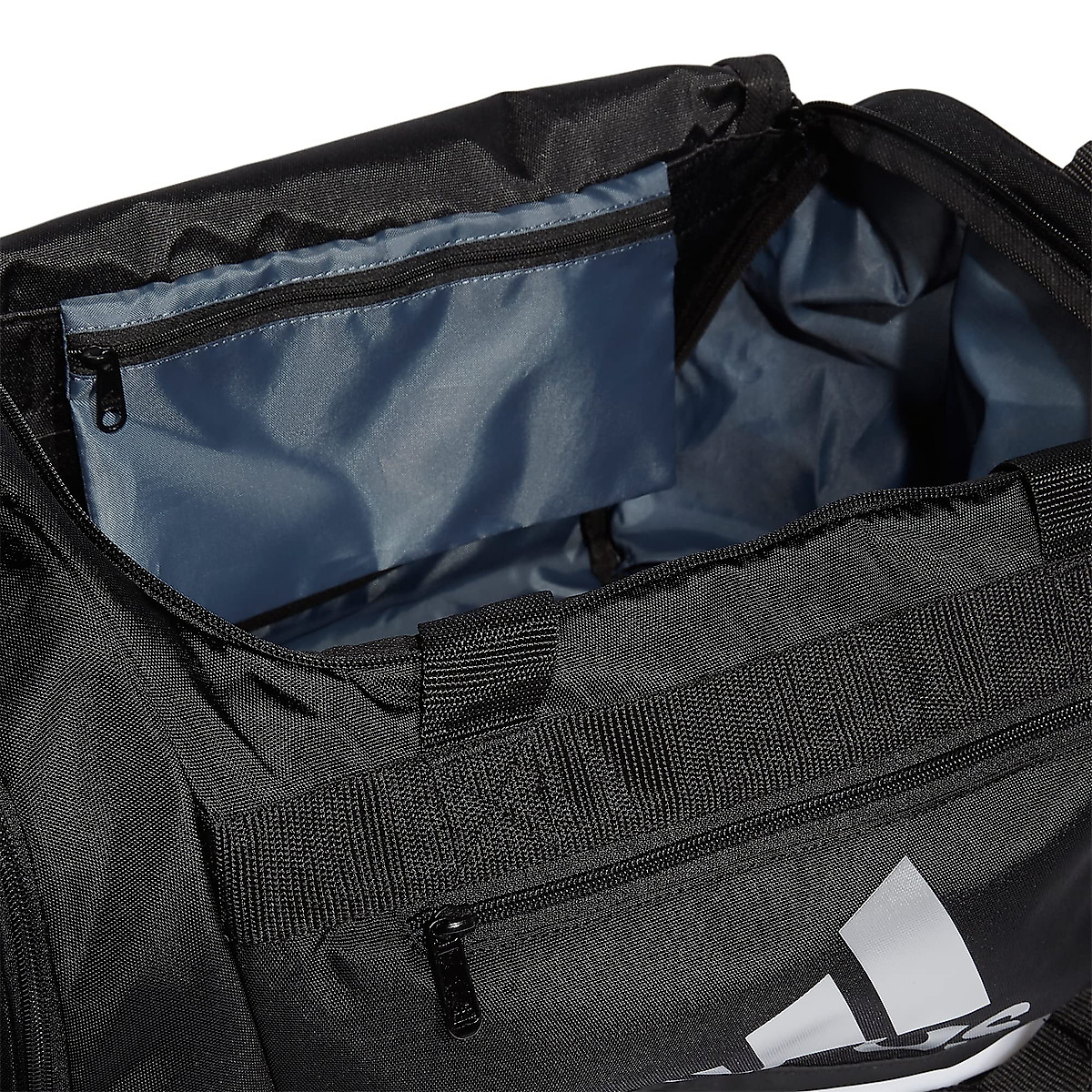 adidas Unisex Defender 4 Small Duffel Bag, Black/Silver Metallic, One Size