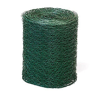 SLS SUPPLY FLORA - Green Florist Netting, Customizable Floral Wire, Steel Wire Mesh Roll, Versatile and Durable Garden Netting, Essential Floral Arrangement Supplies, 12 inches x 150 feet