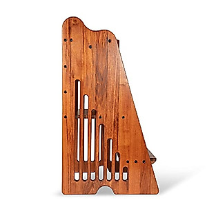 CONSDAN Kitchen Step Stool for Toddlers, Kids Standing Tower Kitchen Toddler Learning Stool, Kitchen Helper Stool with Safety Rail for Kitchen Counter, Bathroom Sink, Solid Wood