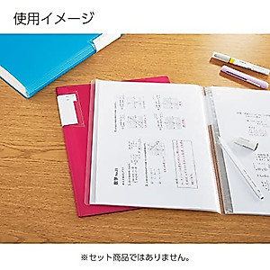 Kokuyo Novita α, Expandable File Clear Book, Display Book, Presentation Binder with Plastic Sleeves 40-Pocket Bound, Presentation Book Art Portfolio Folder, A4-S, Purple, Japan Import (RA-NV40V)