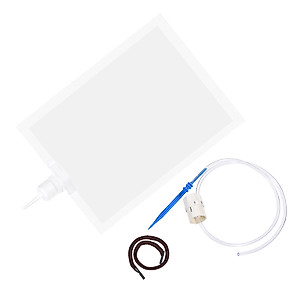 MECCANIXITY Automatic Watering Bags, 1L Water Bag Drip Irrigation Device Plant Spike with Adjustable Valve Switch for Gardening, Clear