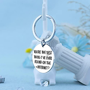igvean Valentine Gifts for Him Funny Boyfriend Gifts Anniversary Birthday Gifts for Him Boyfriend Romantic Gift for Her Keychain for Boyfriend