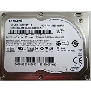SAMSUNG HS03YHA Spinpoint 30GB 3600RPM 2MB Buffer Ultra Mobi 1.8-inch Hard Drive.