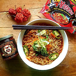 Ghost Scream Hot Sauce - “Chili Garlic Paste” (Asian Style Sambal) - Award Winning Recipe (from a World-Renowned Chef) with Fresh Ghost Chili Peppers, Fiery Red Jalapenos & Fresh Garlic. (9 Oz.)