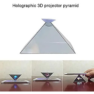Pack of 3! Individually Packaged, MOCOST 3D Hologram Pyramid Display Projector, MOCOST Hologram Smartphone Hologram Projector, Suitable for Any Smartphone, Compatible Holographic Prism