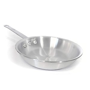 8 Inch Natural Finish Aluminum Frying Pan, Fry Pan, Commercial Grade - NSF Certified